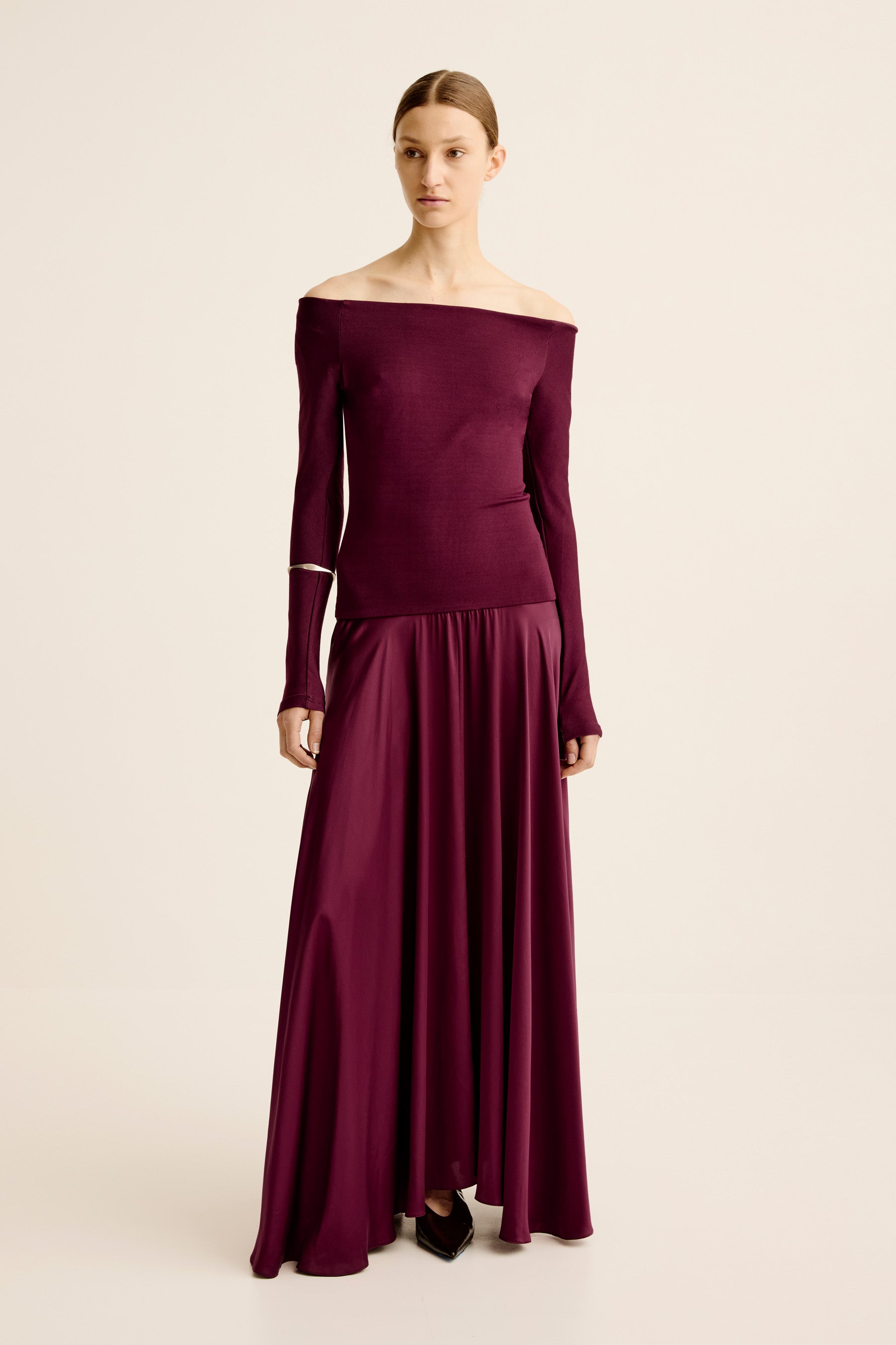 Illi Off Shoulder Maxi Dress - Shiraz – Esse Studios