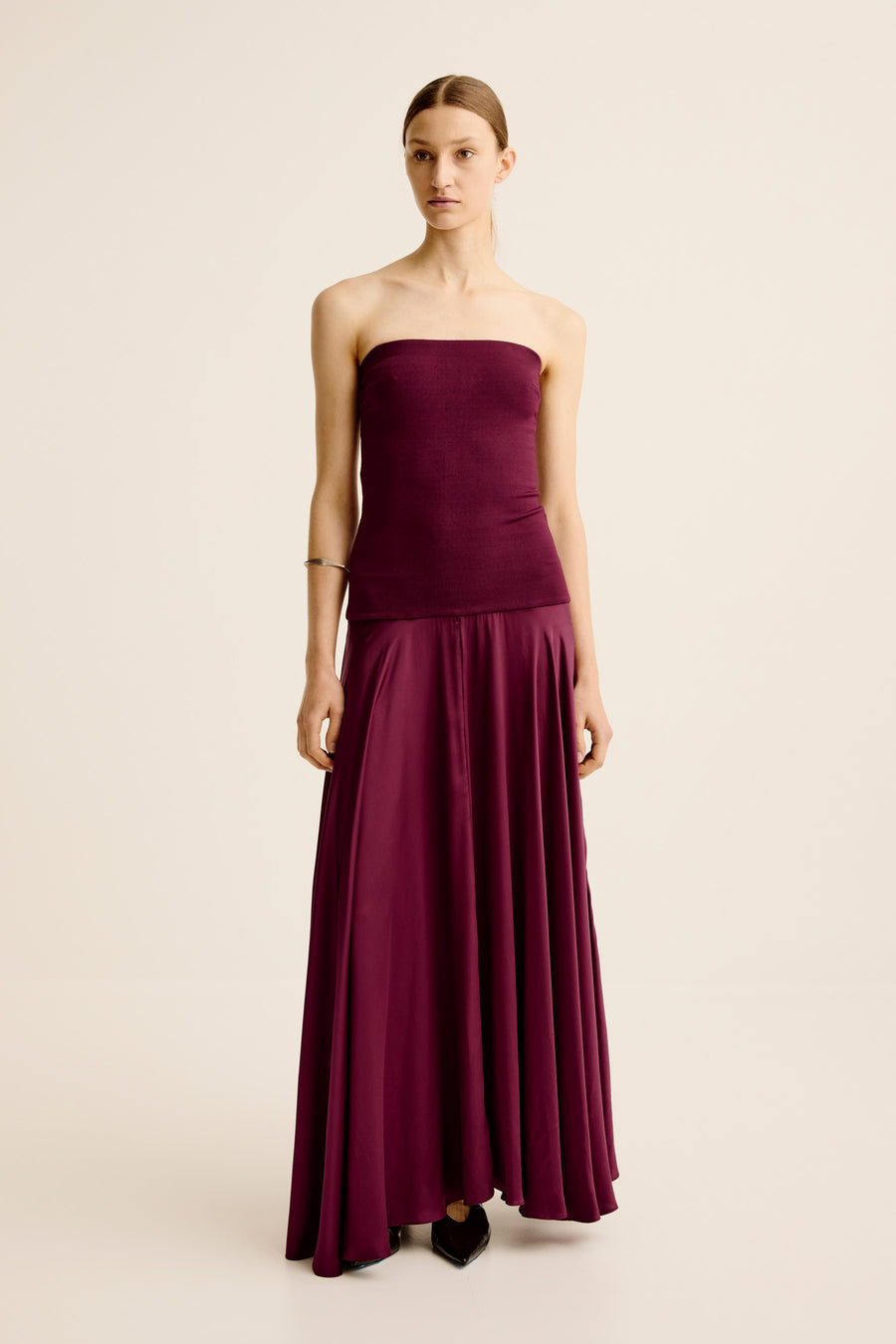 Illi Strapless Maxi Dress - Shiraz – Esse Studios