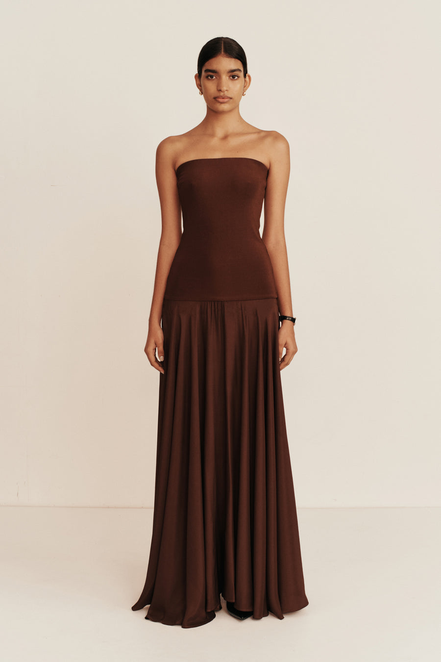 Illi Strapless Maxi Dress - Java – Esse Studios